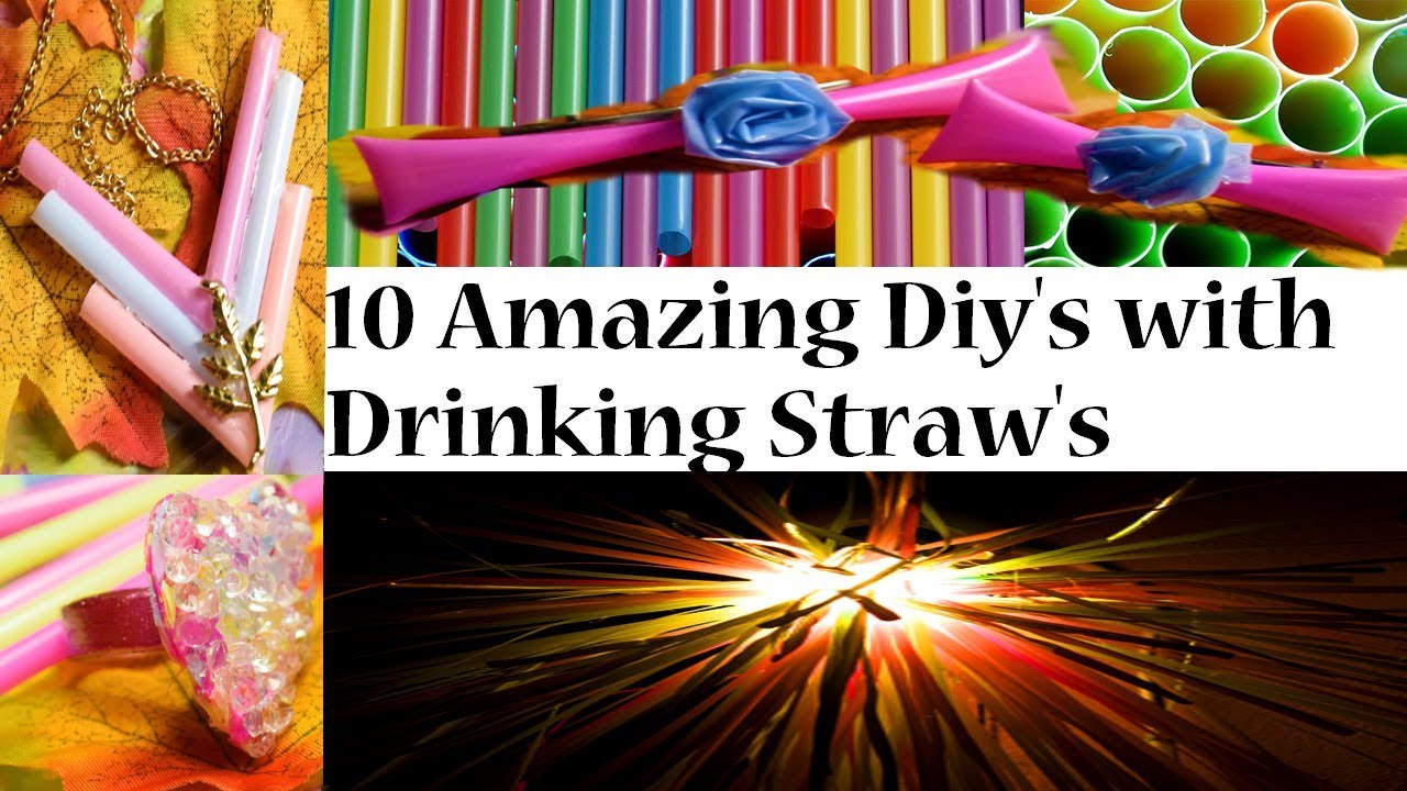 10 New Amazing Drinking Straw Crafts and Life Hacks - 10 DIY Projects ...