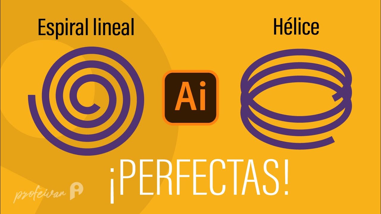 Crear espirales lineales en Illustrator (Fácil) - YouTube