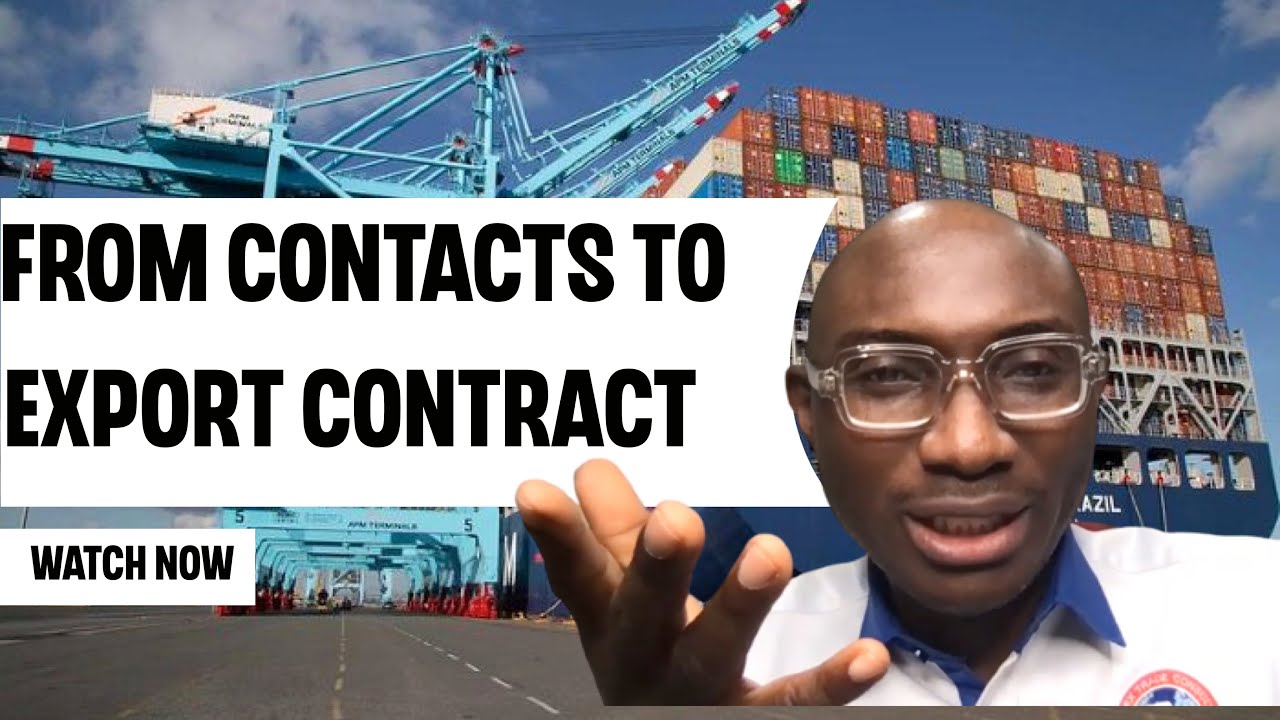 How to convert buyer contact to export contract - YouTube