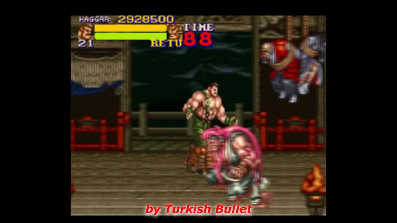 Final Fight 2 (Super Famicom / Super Nintendo) - (All Bosses | Expert ...