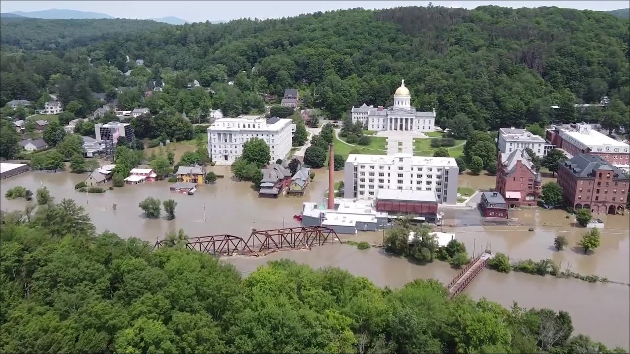 Montpelier, Vermont's state capital, completely flooded after historic ...