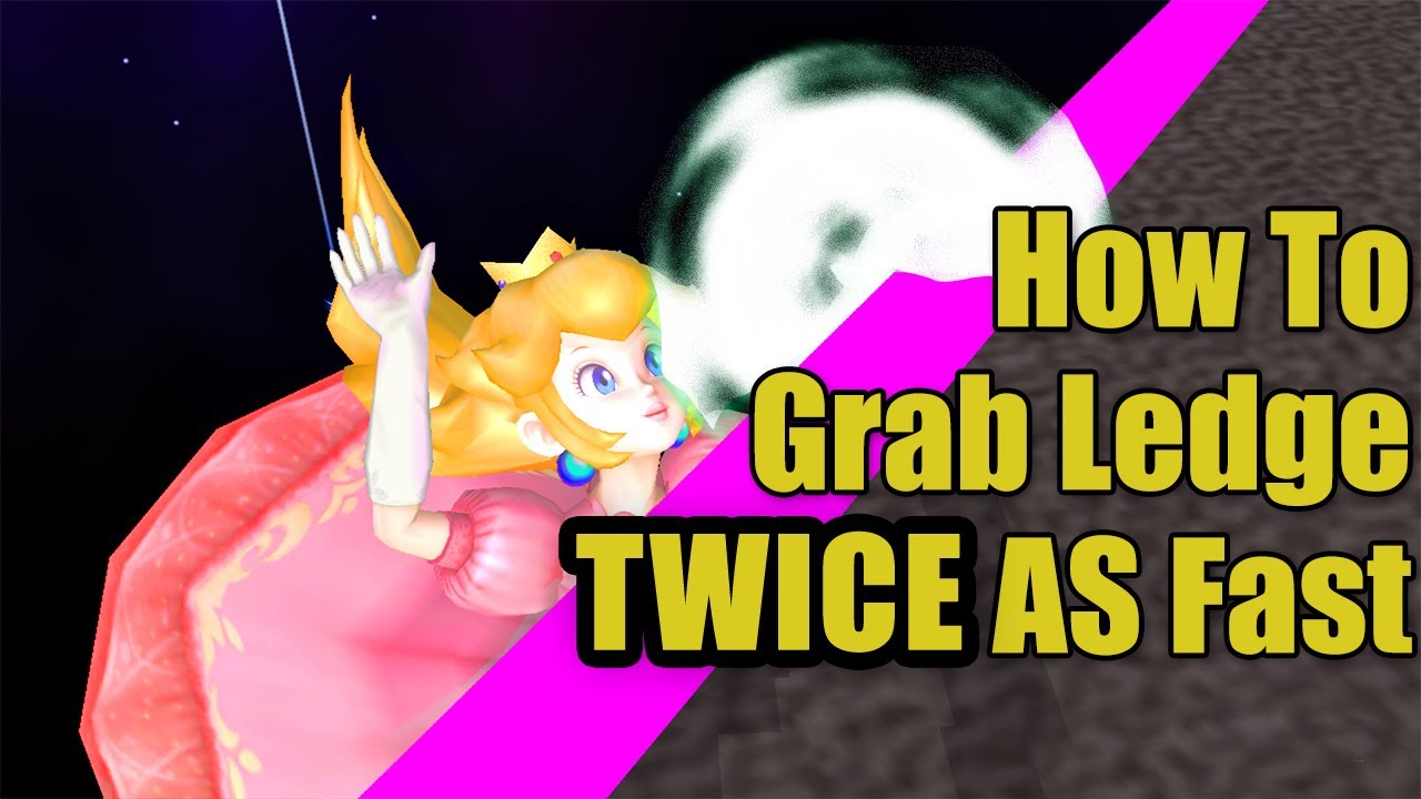 How To Grab The Ledge TWICE As Fast Super Smash Bros. Melee - YouTube