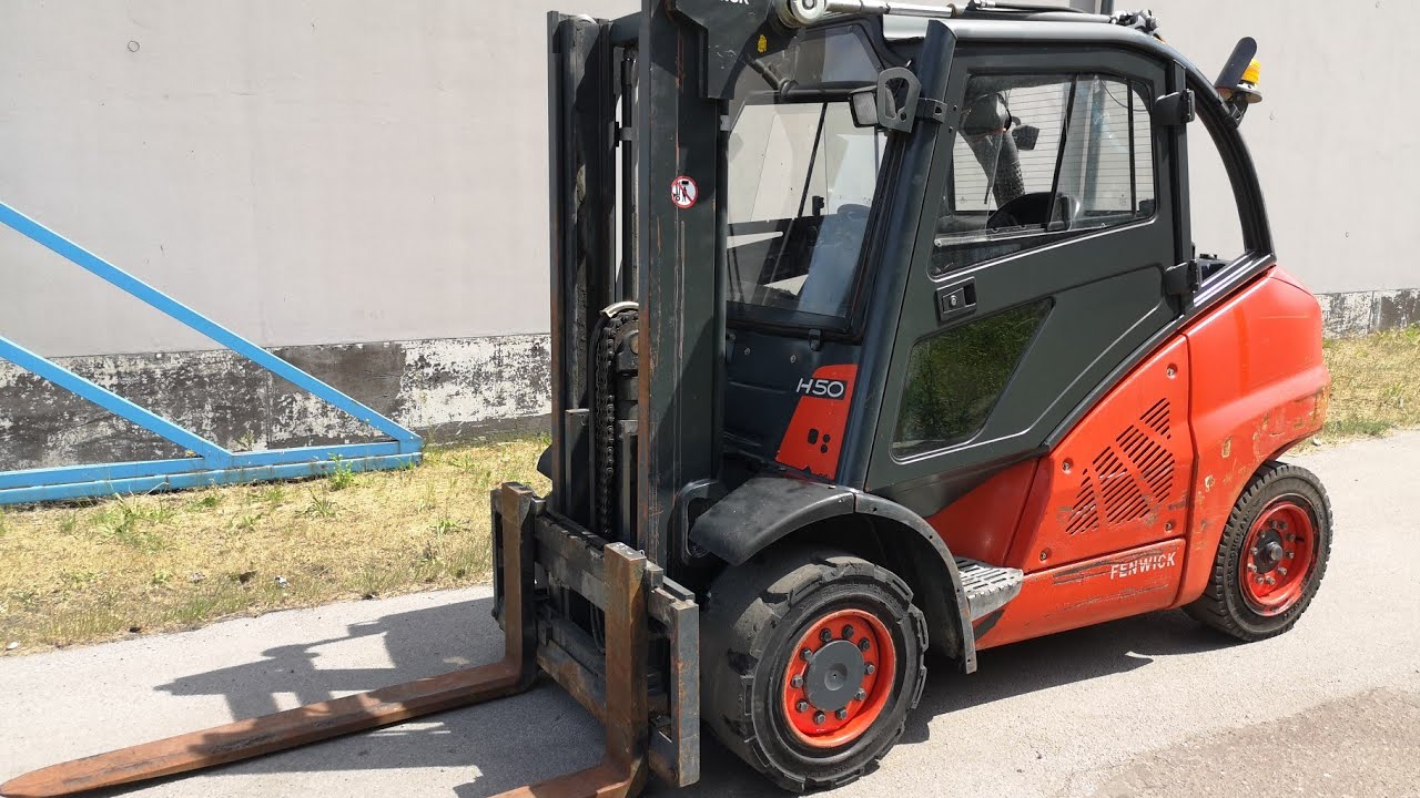 Linde H50D 2010r Kontenerowy - YouTube