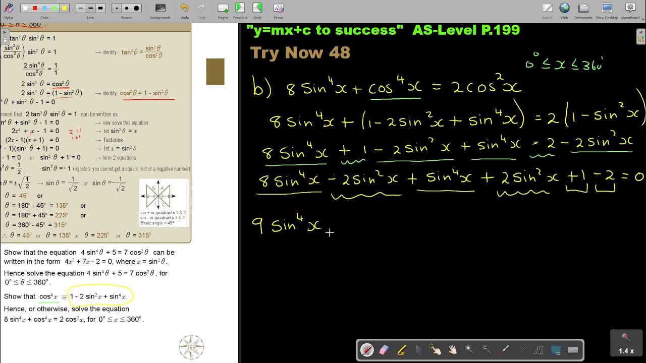 4 48 Trigonometric Equations Part 11 - YouTube