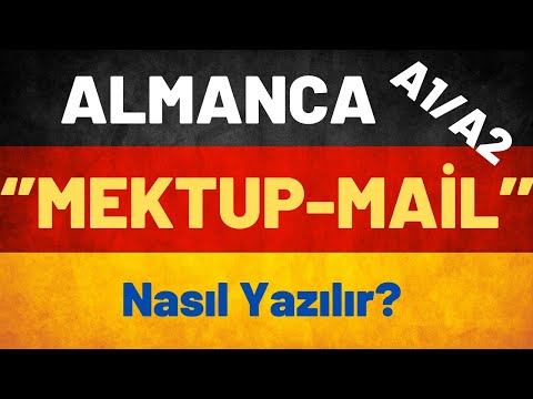 Almanca A1-A2 Mektup-Mail Yazma Kuralları -1 #almancakelime #almancaöğren #almancaa1