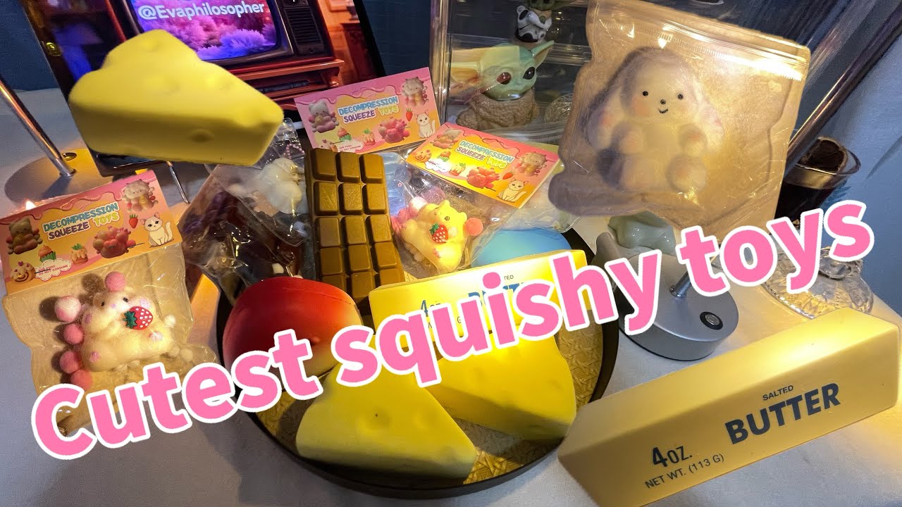UNBOXING cutest squishy squeeze toys | stress relieving(maybe) - YouTube