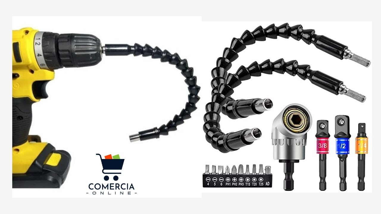 Extensión Flexible Para Taladro Y Destornillador - YouTube
