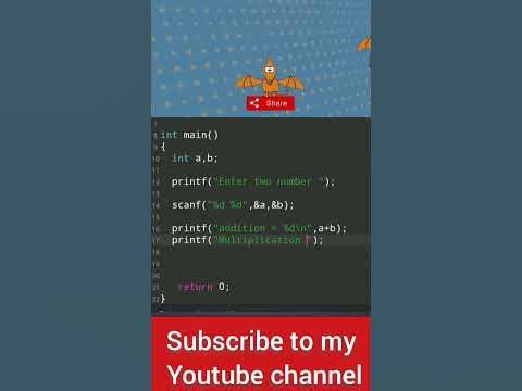 write a c program to input two numbers and find multiplication division ...