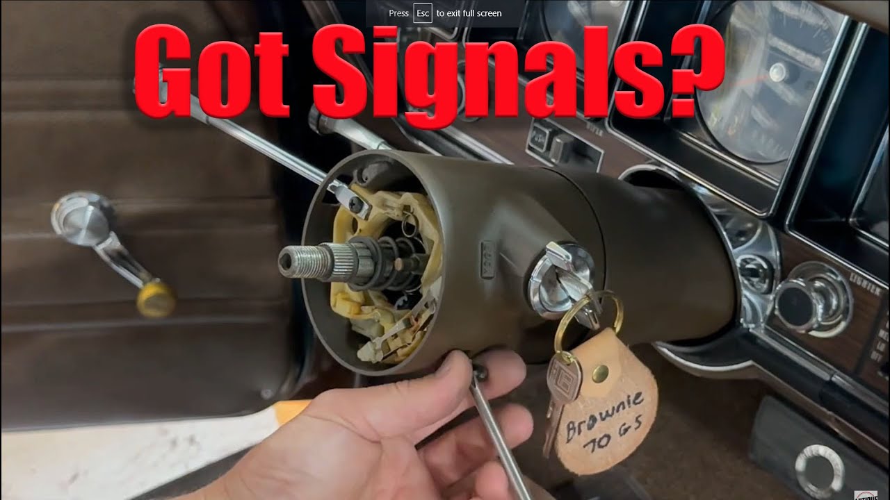 1970 Buick GS Turn Signal Switch Replacement, etc... - YouTube