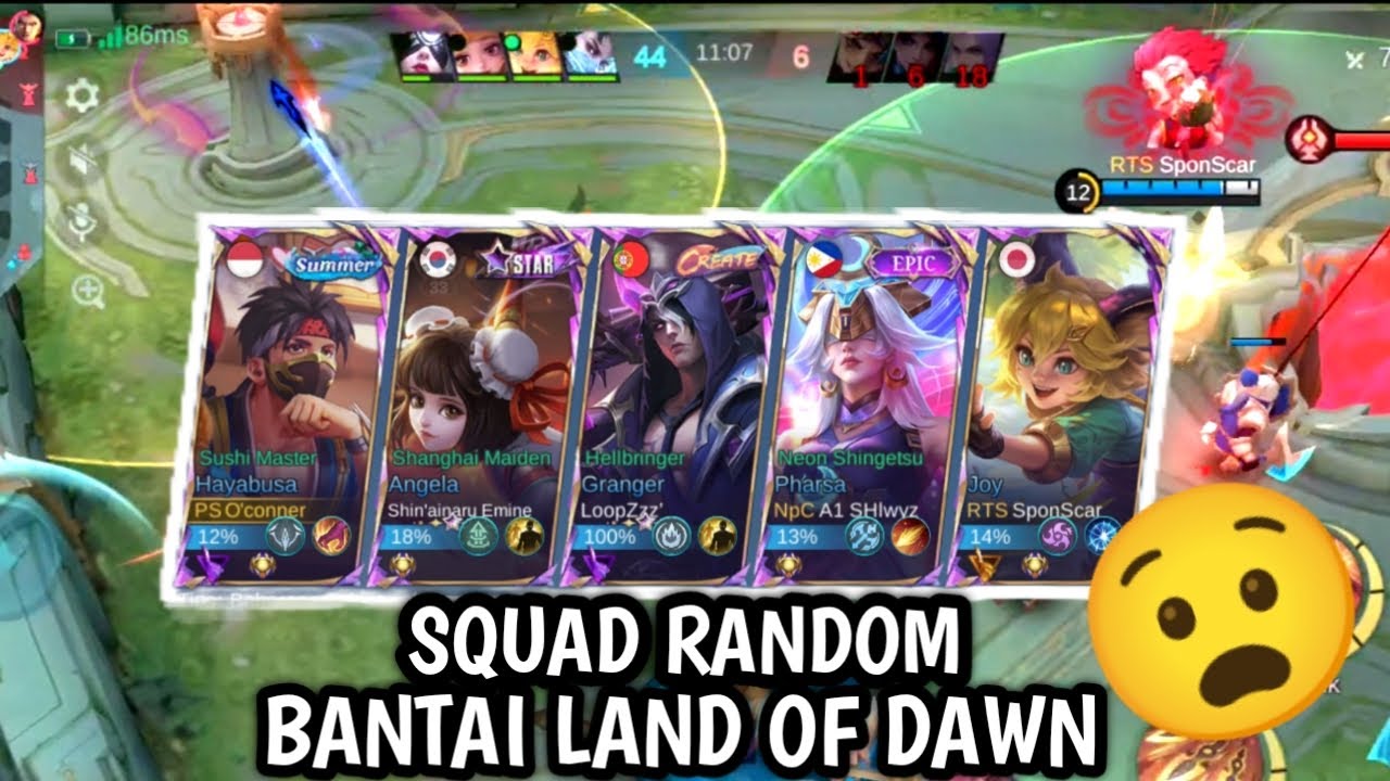 Land Of Dawn Tidak Baik" aja.... Musuh Kebantai skors 44-6..Squad Random Global wkwkw - YouTube