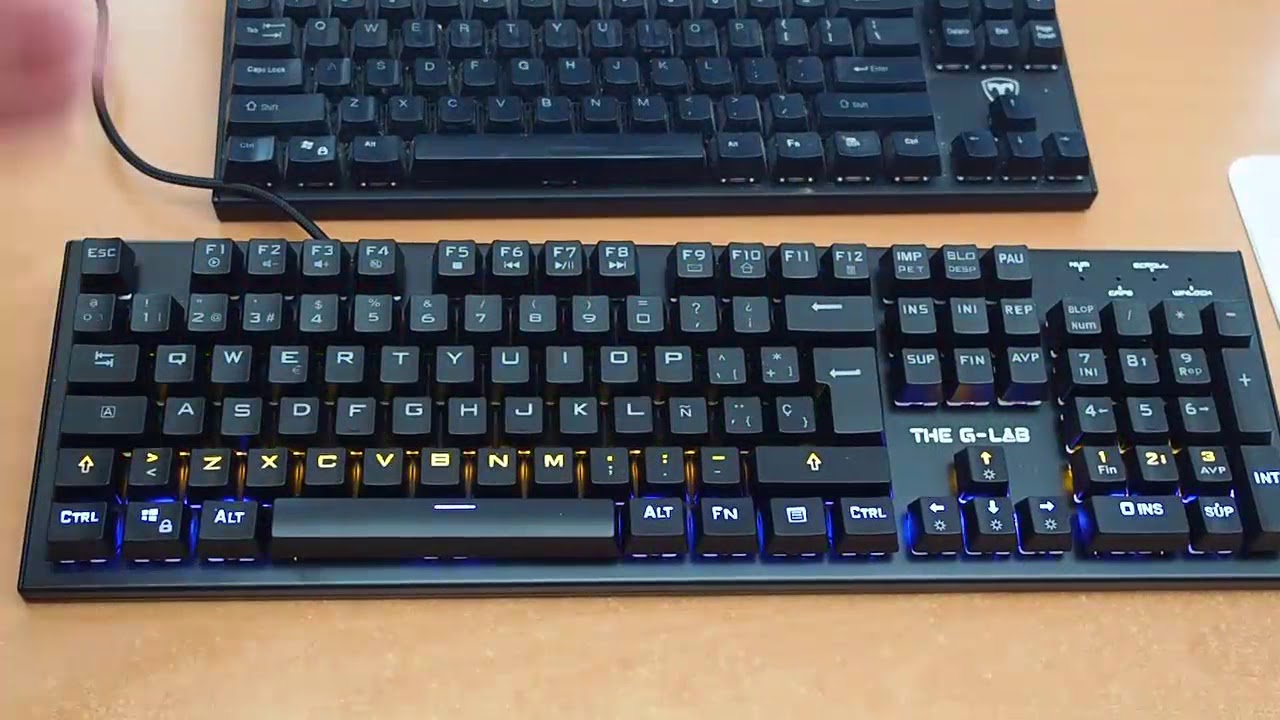 Teclado Gamer Mecanico G-LAB KEYZ-CARBONV2 - Switch Blue - YouTube