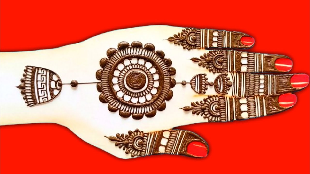 New Stylish Back Hand Mehndi Design/Easy Mehndi Design/mehadikedijayan ...