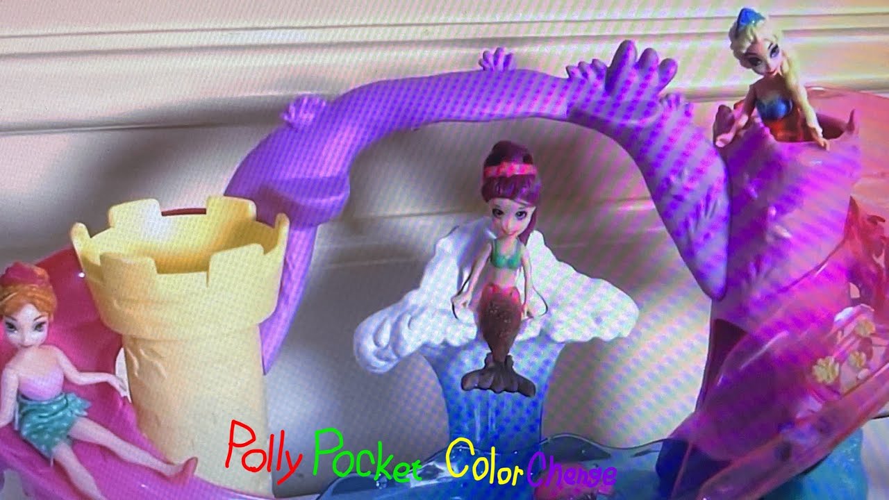 Polly Pocket Color Change Water Race ’n Splash Pool Party Mermaid ...