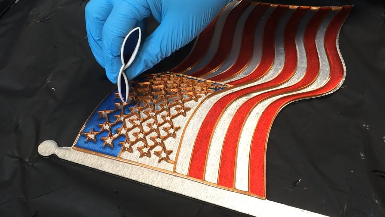 Resin Art - the Flag #resinart #epoxyresin #mixedmediaart #flag - YouTube