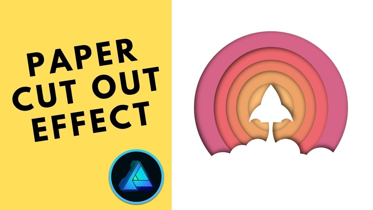 #AffinityDesigner Paper cut out effect [Affinity Designer] - YouTube