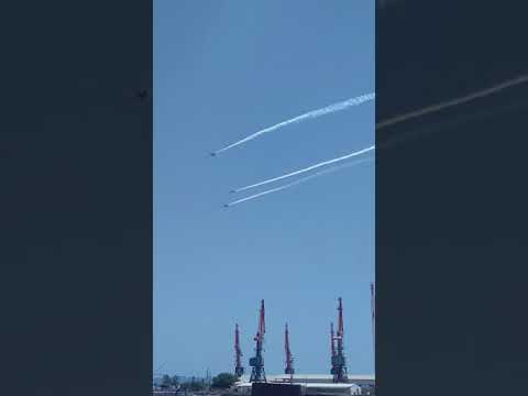 Herbi Parad Türk təyyarələrin uçuşu 26.06.2018
