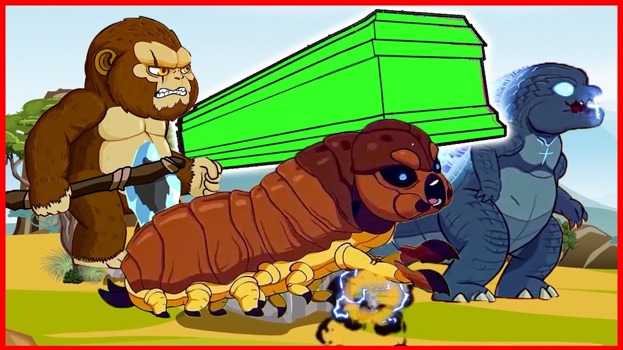 Baby Godzilla & Kong & Larva Mothra VS Mecha Godzilla ||Coffin Dance ...