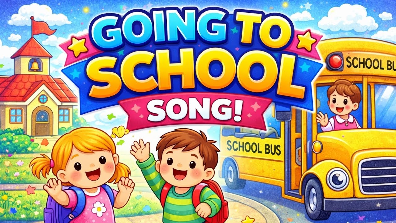 🎒😊 Going to school today! Sing, smile, and learn with this fun ...
