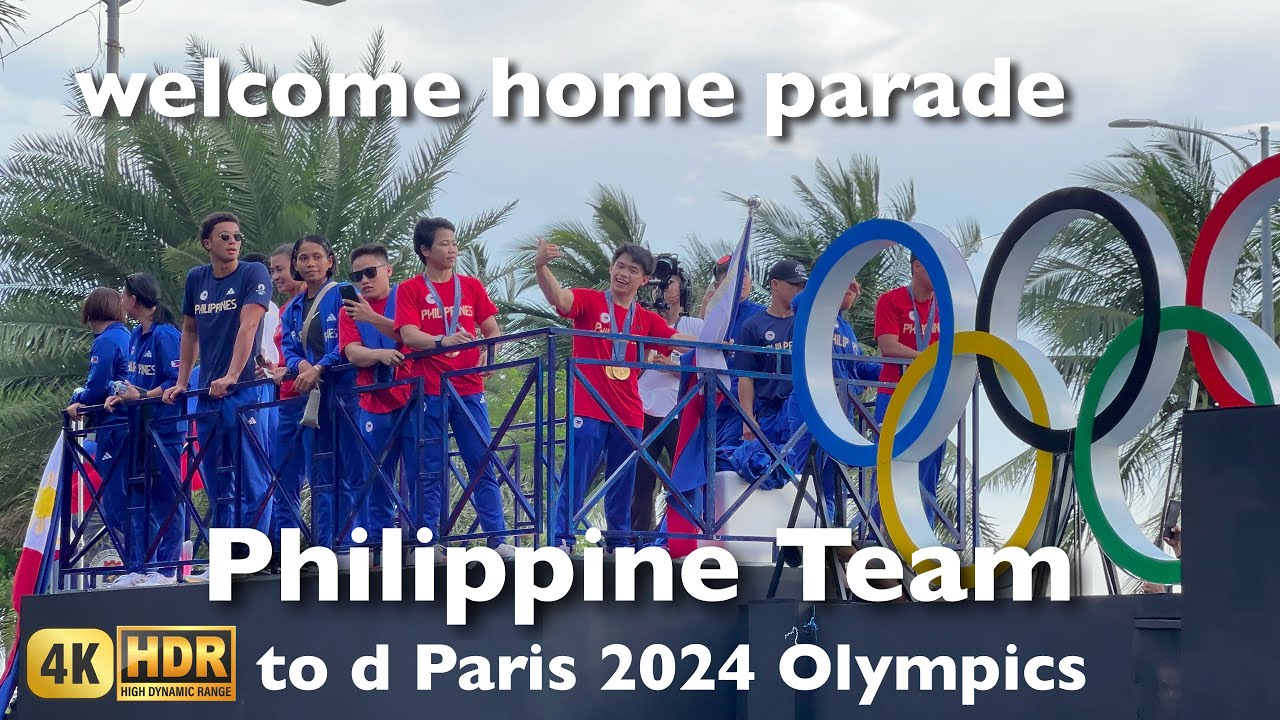 Manila | Philippines Olympic Team Welcome Home Float Parade - YouTube