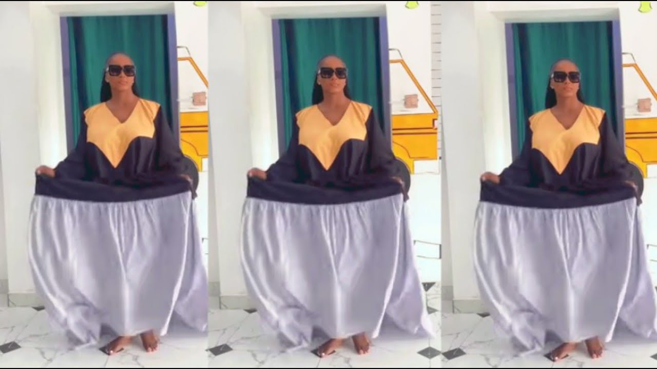 How I made this simple but elegant loose dress (all fit) - YouTube