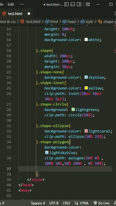 Clip Path CSS All Property Example #coding #programming #webdevelopment ...