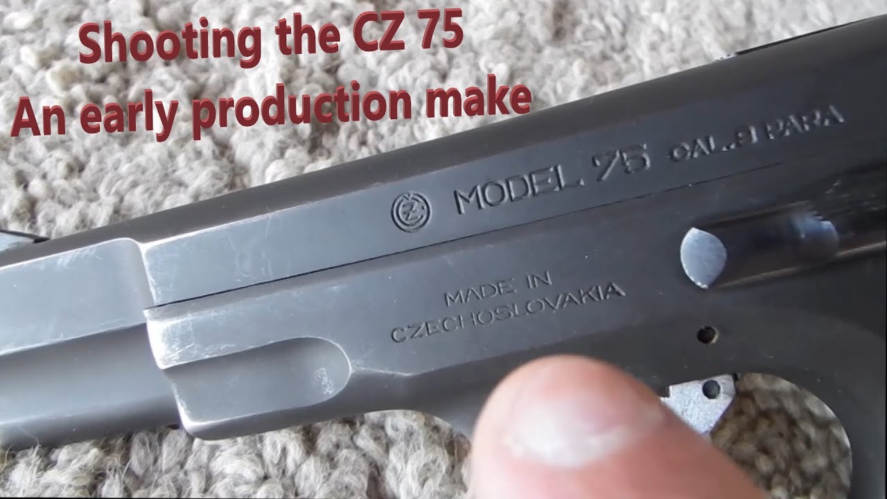 Shooting the CZ 75 Pistol - YouTube