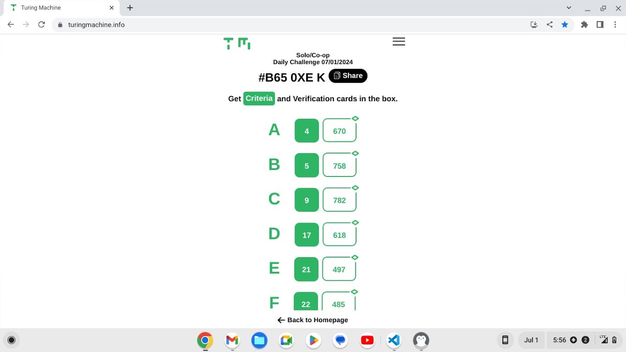 Daily Turing Machine Puzzle on 01 July 2024 - Puzzle Id: B650XEK # ...