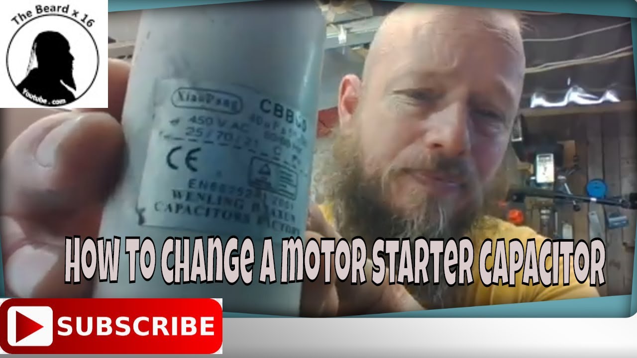 How to change a compressor starter capacitor - YouTube