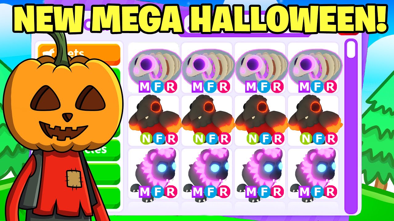 TRADING ALL NEW MEGA HALLOWEEN PETS! (Adopt me UPDATE) - YouTube