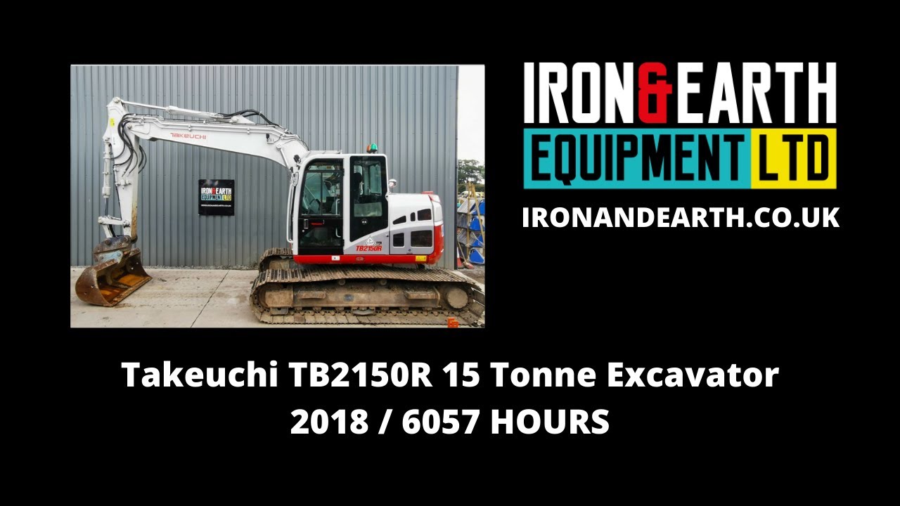 2018 Takeuchi TB2150R 15 Tonne Excavator - YouTube
