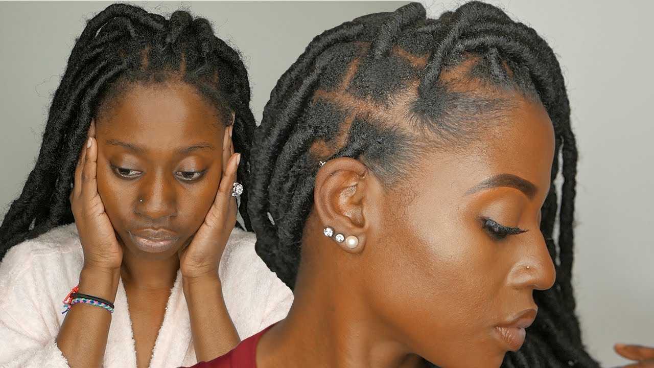 How To Refresh the Edges on your Faux Locs - YouTube