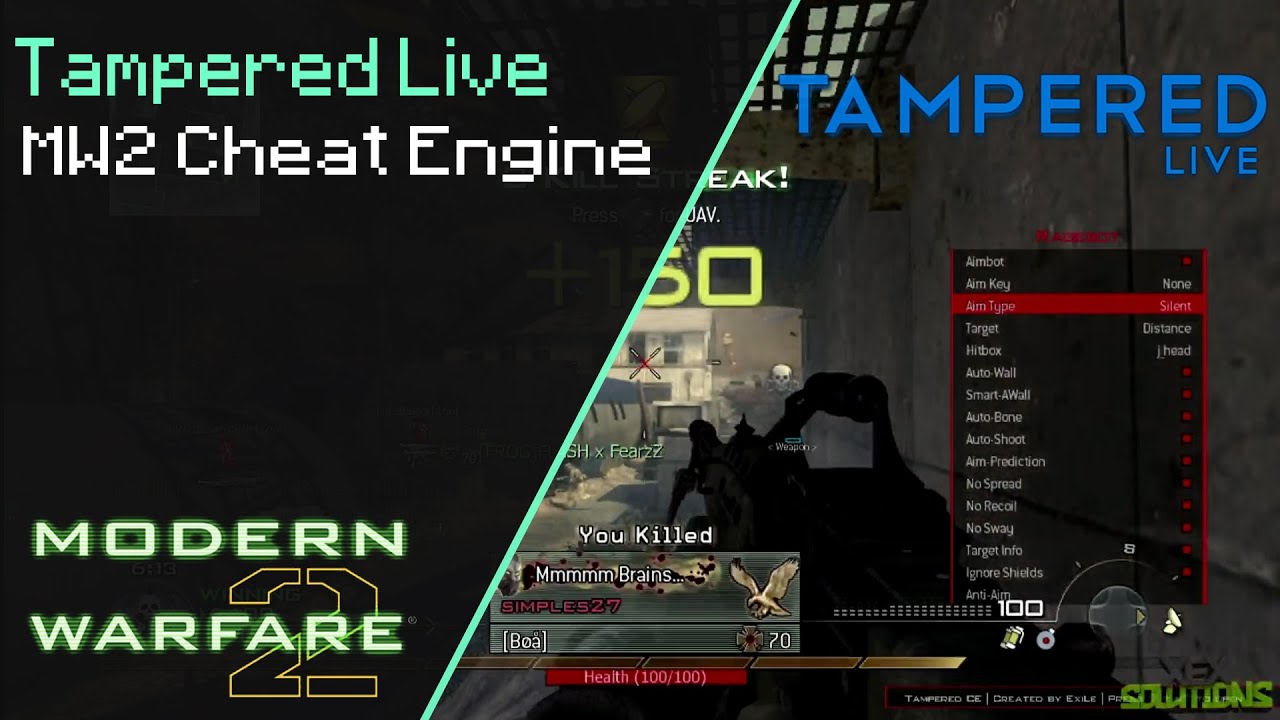 Tampered Live MW2 Cheat Engine - YouTube