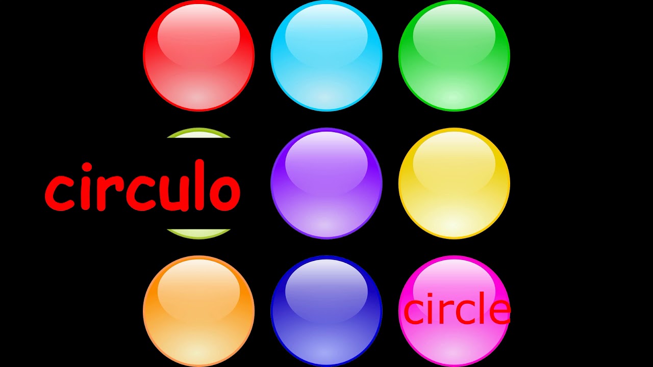 Rosie & Andy: Spanish for Kids- Word of the Day - circle / circulo ...