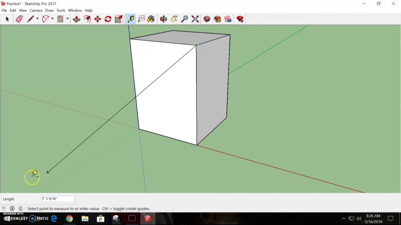 SketchUp Practice 1 - YouTube