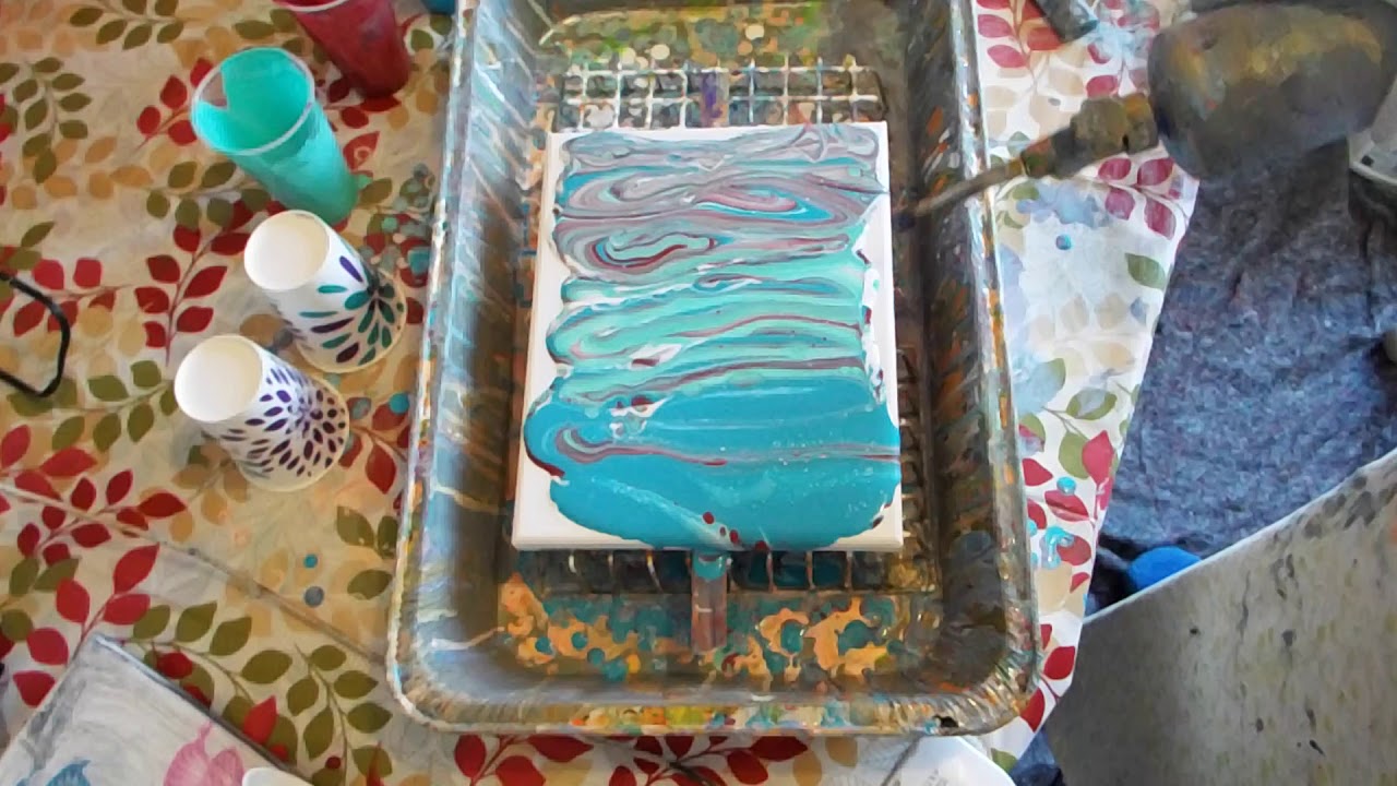Dirty pour painting set - YouTube