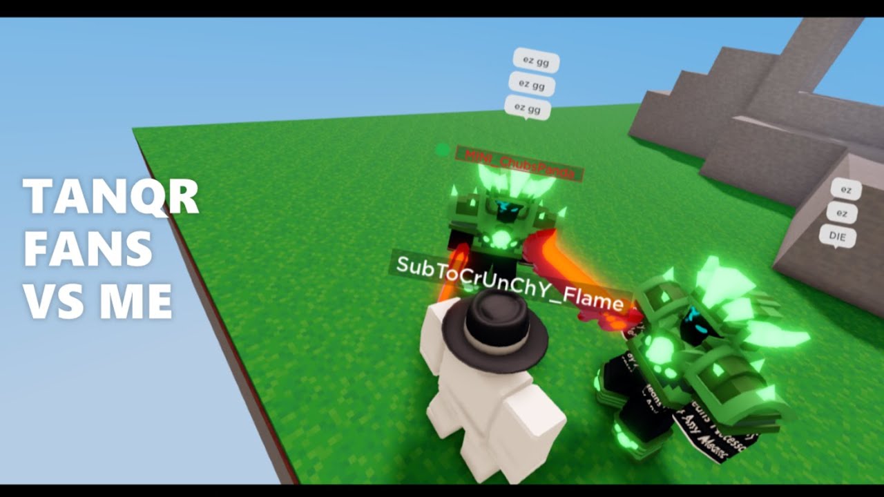 2 Toxic Tanqr fans VS Me.. Who will win? || Roblox Bedwars || - YouTube
