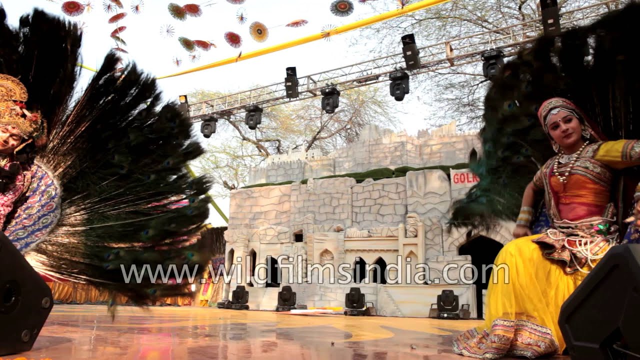 Indian artists perform Mayur Nritya or Peacock dance - YouTube