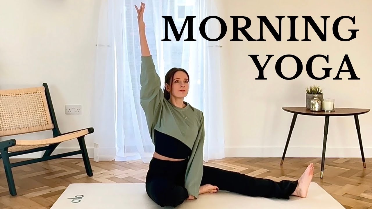 15 Min Morning Yoga | Mindful Stretch & Flow - YouTube