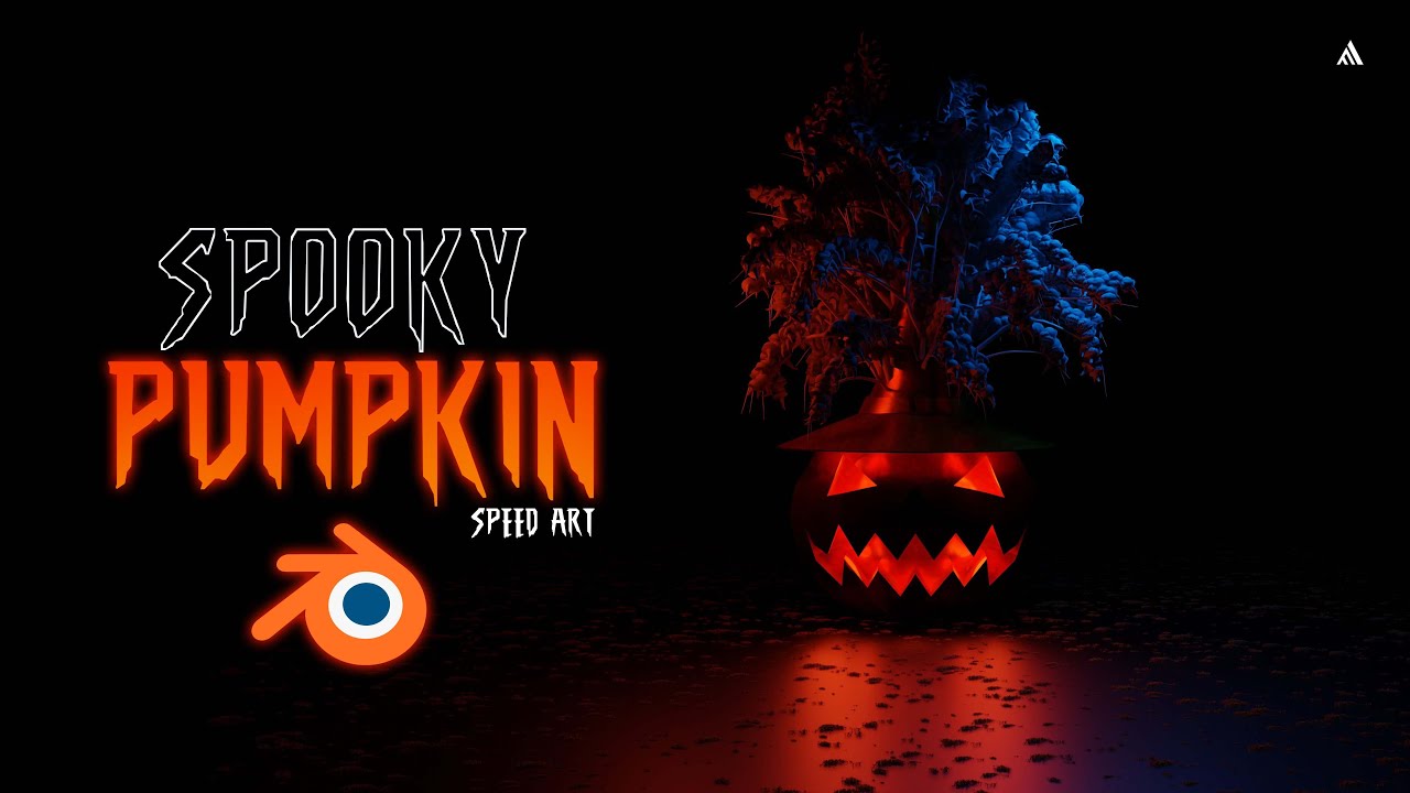 Spooky Pumpkin - Halloween Art | Blender | Speed Art - YouTube