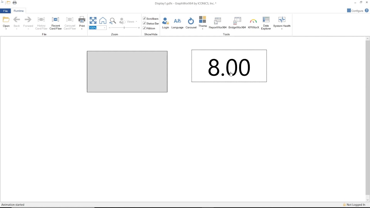 Iconics GraphWorx Basic 6 Size, Location, and Rotation Dynamics - YouTube
