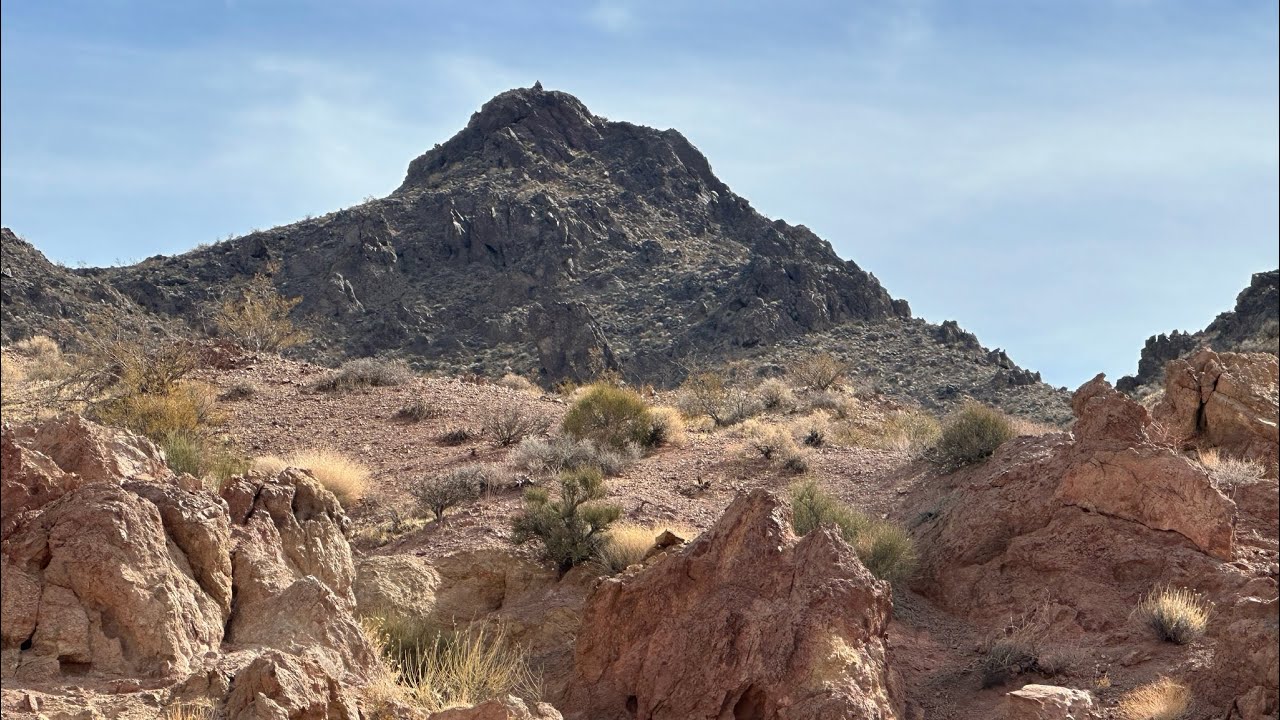 Climbing Little Pyramid Peak in the Pinto Valley Wilderness at Lake ...