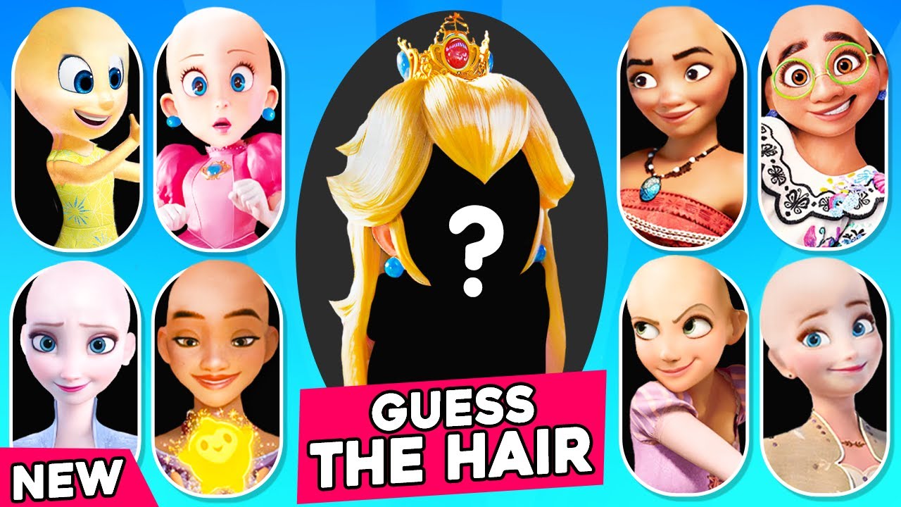 🔥 Guess the DISNEY CHARACTER by their HAIR ? Inside Out 2 New Emotion ...