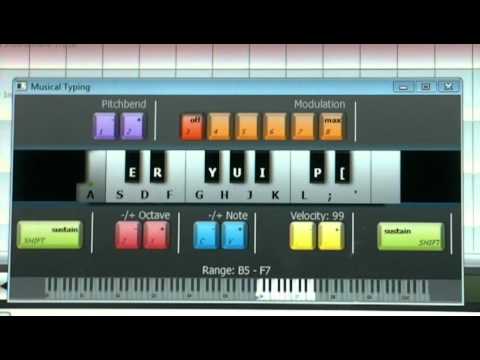 Musical Typing In Mixcraft - YouTube