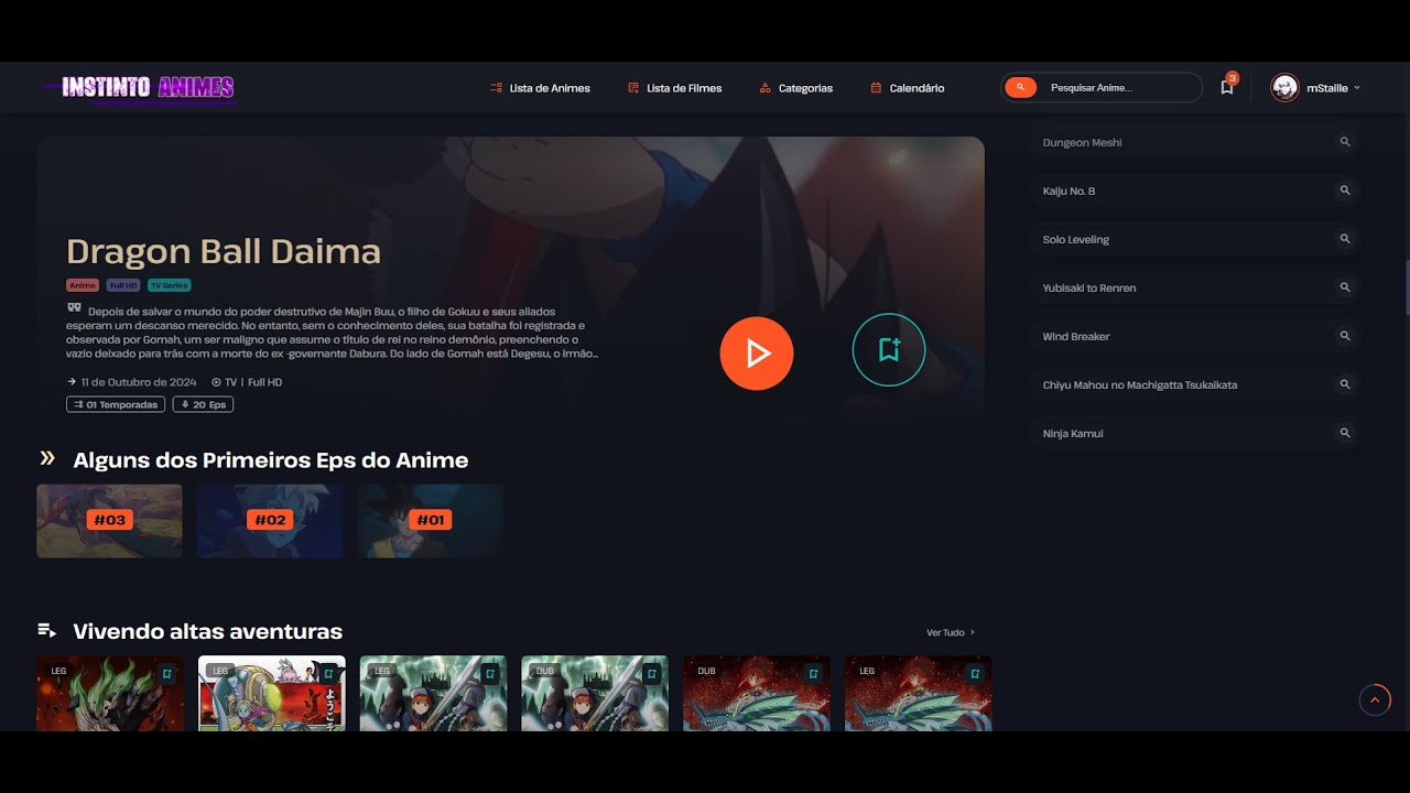 Passo 8: Animes em destaque | Theme for blogger Instinto animes v2.5 ...