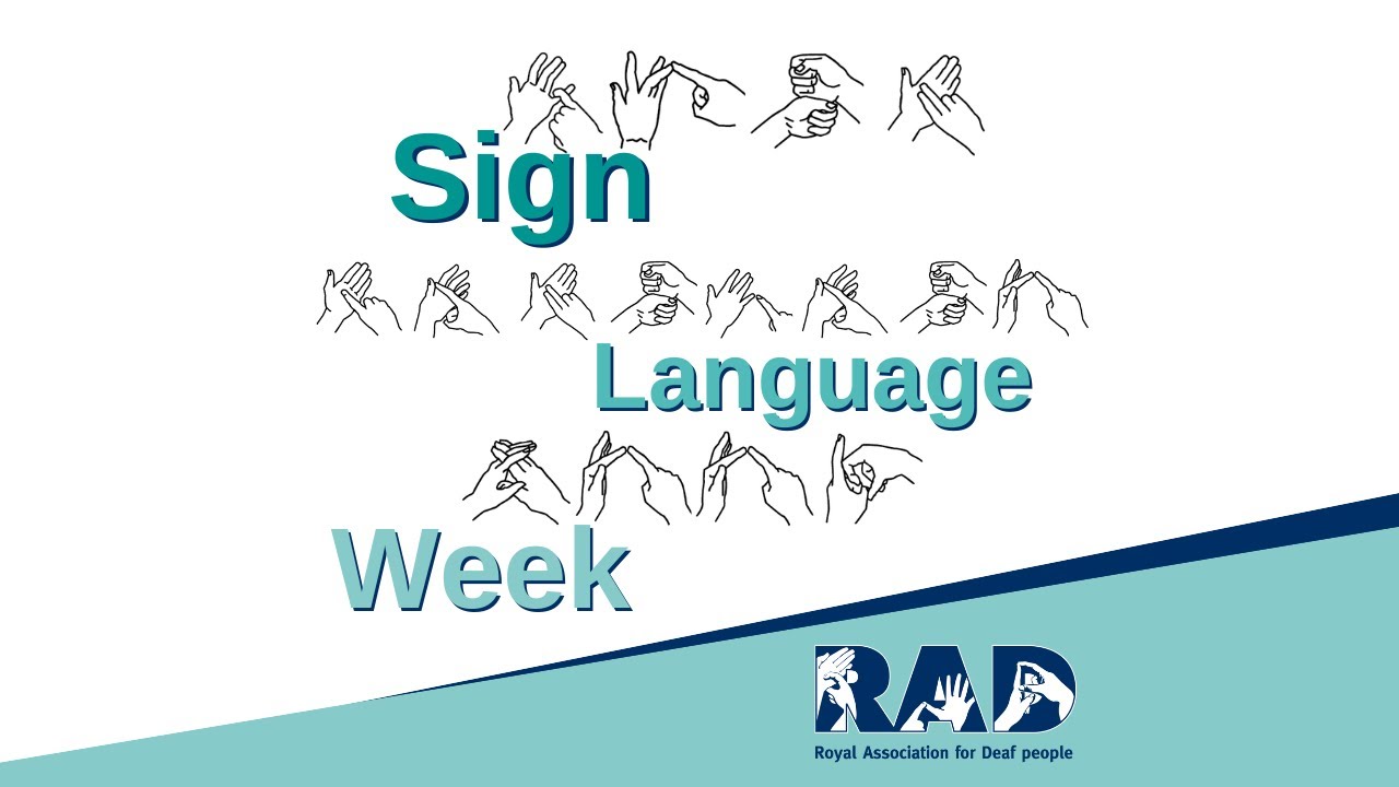 Let's celebrate Sign Language Week! - YouTube