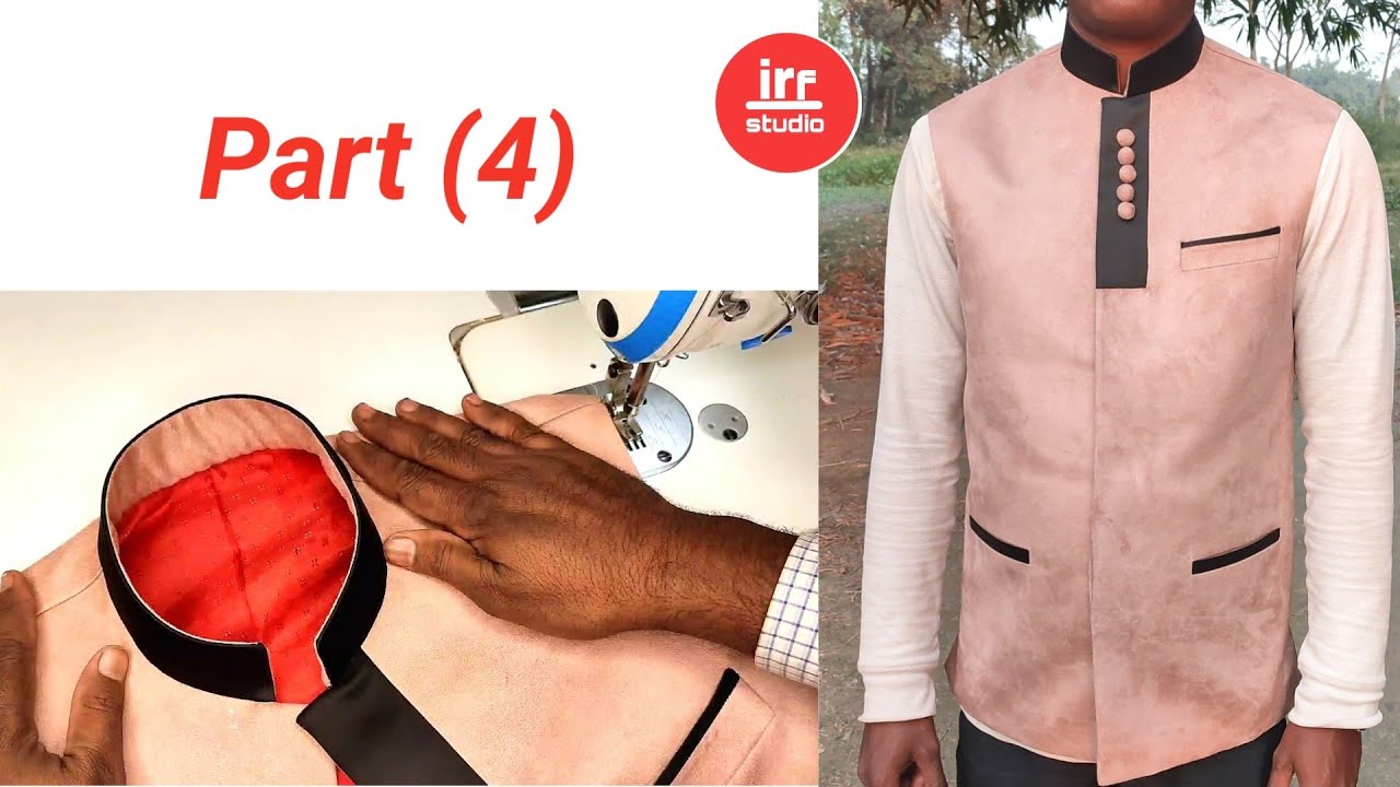 Bandi Jacket Neck/Collar Cut & Sew & Final Finishing | How To Sew Bandi ...
