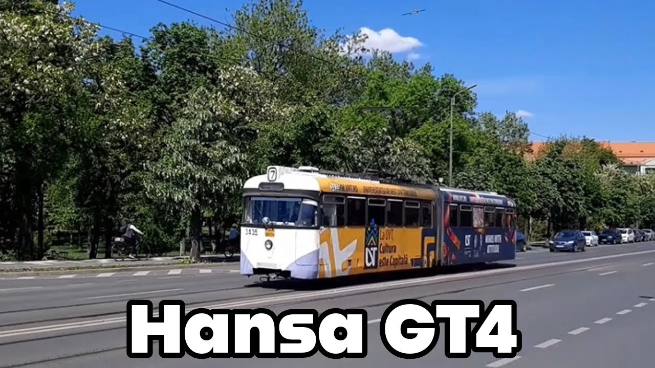 Hansa GT4 ( ex. Bremen ) | Trams in Timisoara - YouTube