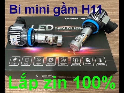Bi gầm LED mini H11 - Lắp zin nhanh gọn cho mọi dòng xe - YouTube
