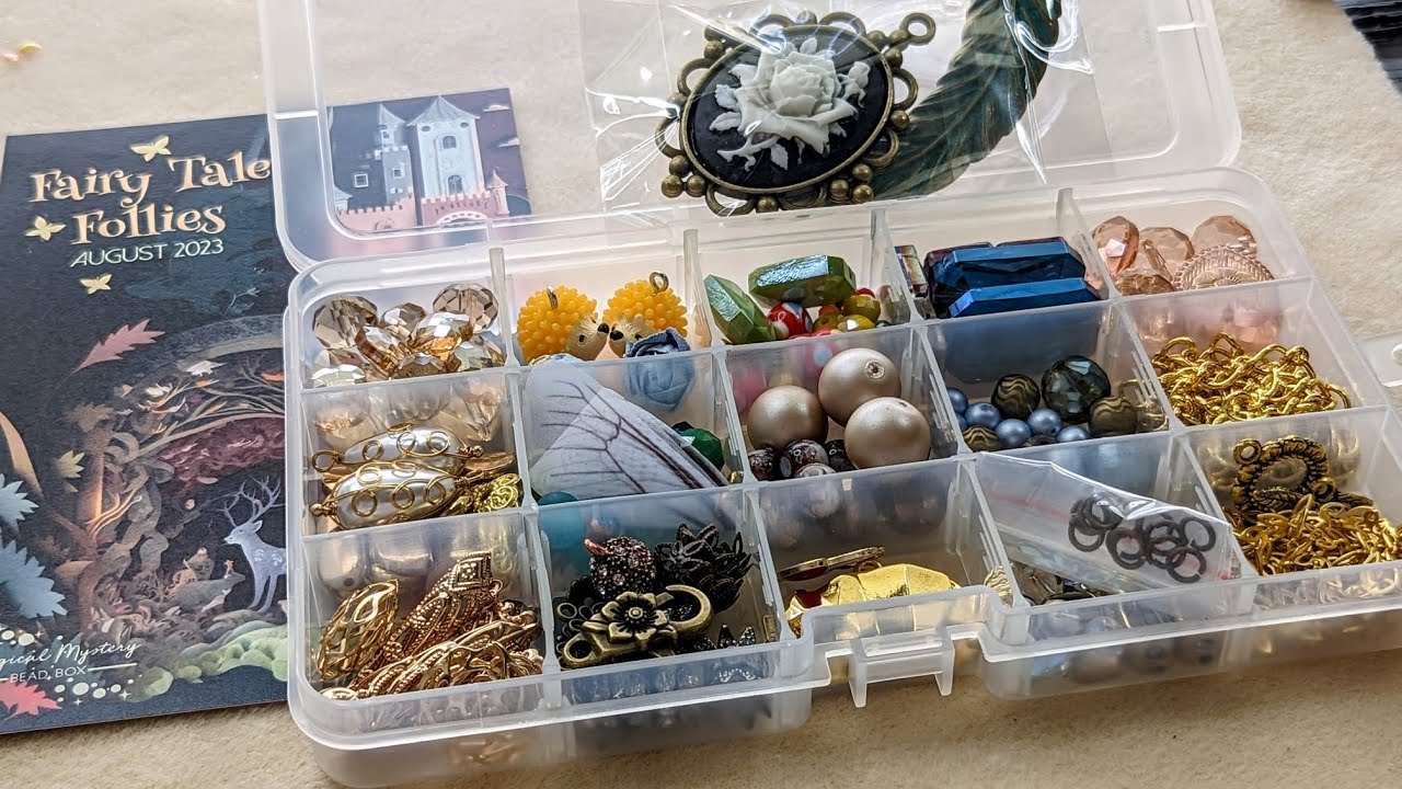 Organizing the August '23 Jesse James Beads Magical Mystery Bead Box ...