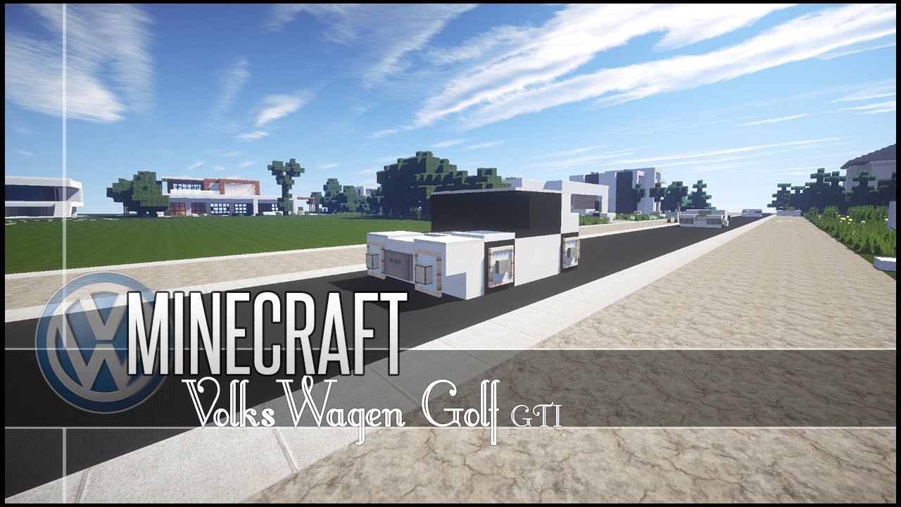 Minecraft Vehicle Tutorial - Volkswagen Golf - YouTube